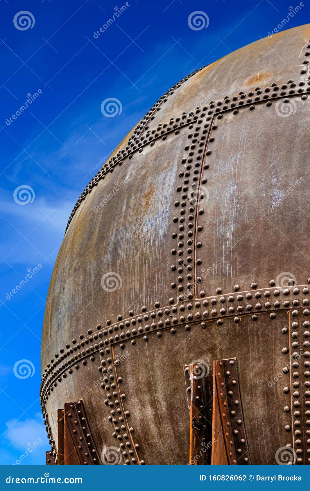 Rusty Tank on Blue stock photo. Image of industry, texture - 160826062