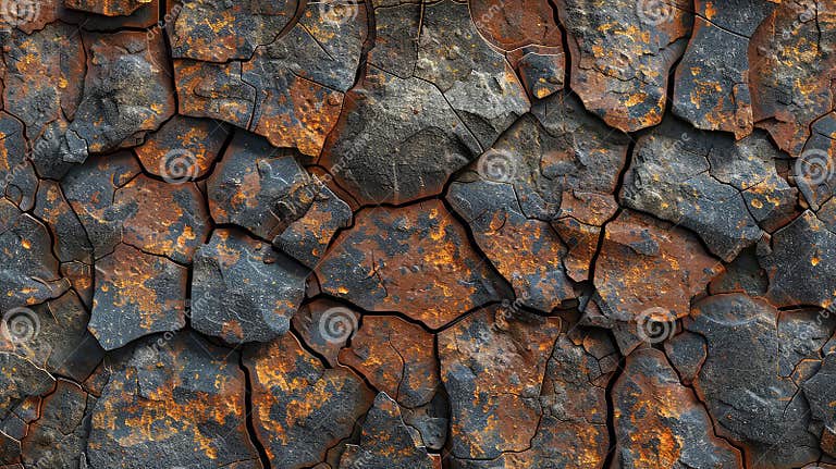 Rusty Texture Covers Weathered Metal Surface Stock Illustration ...