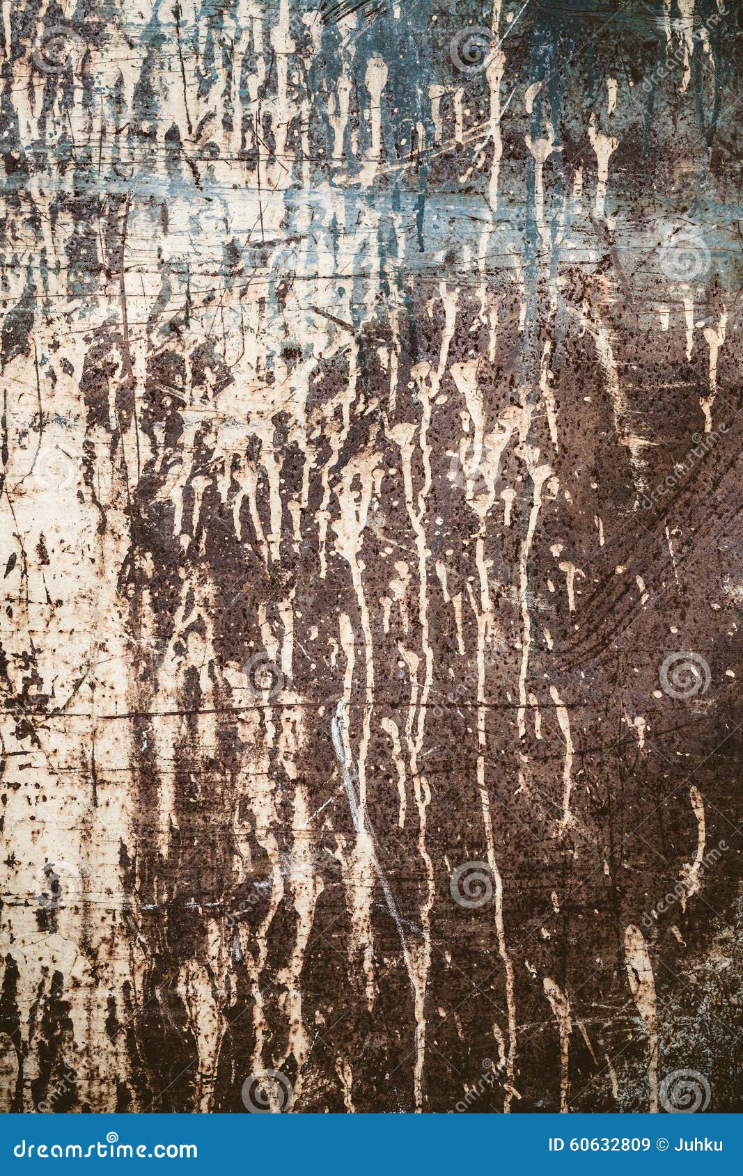 Rusty Texture with Dripping Paint Stock Image - Image of corroded ...