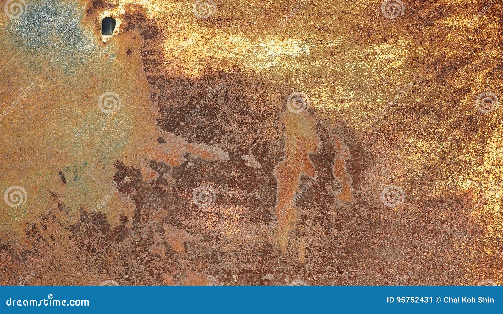 Rusty Texture on Metal Plate Stock Image - Image of wall, painted: 95752431