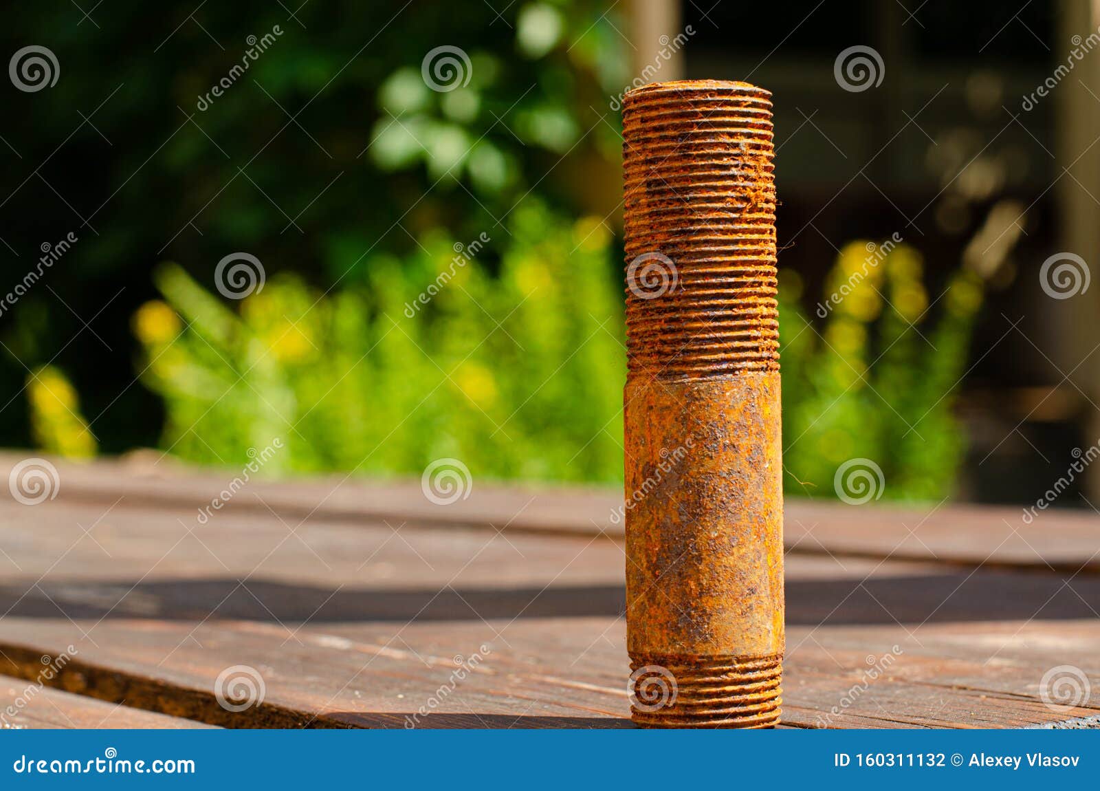 Rusty threaded pipe stock photo. Image of rust, rustythreadedpipe ...