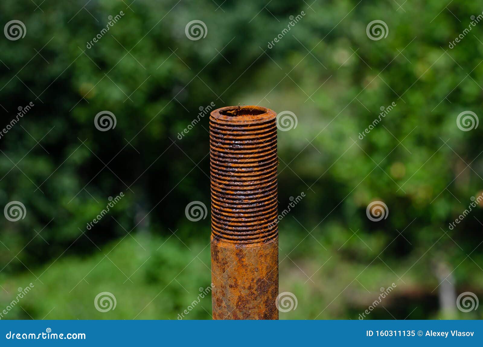 Rusty threaded pipe stock image. Image of thread, rusty - 160311135