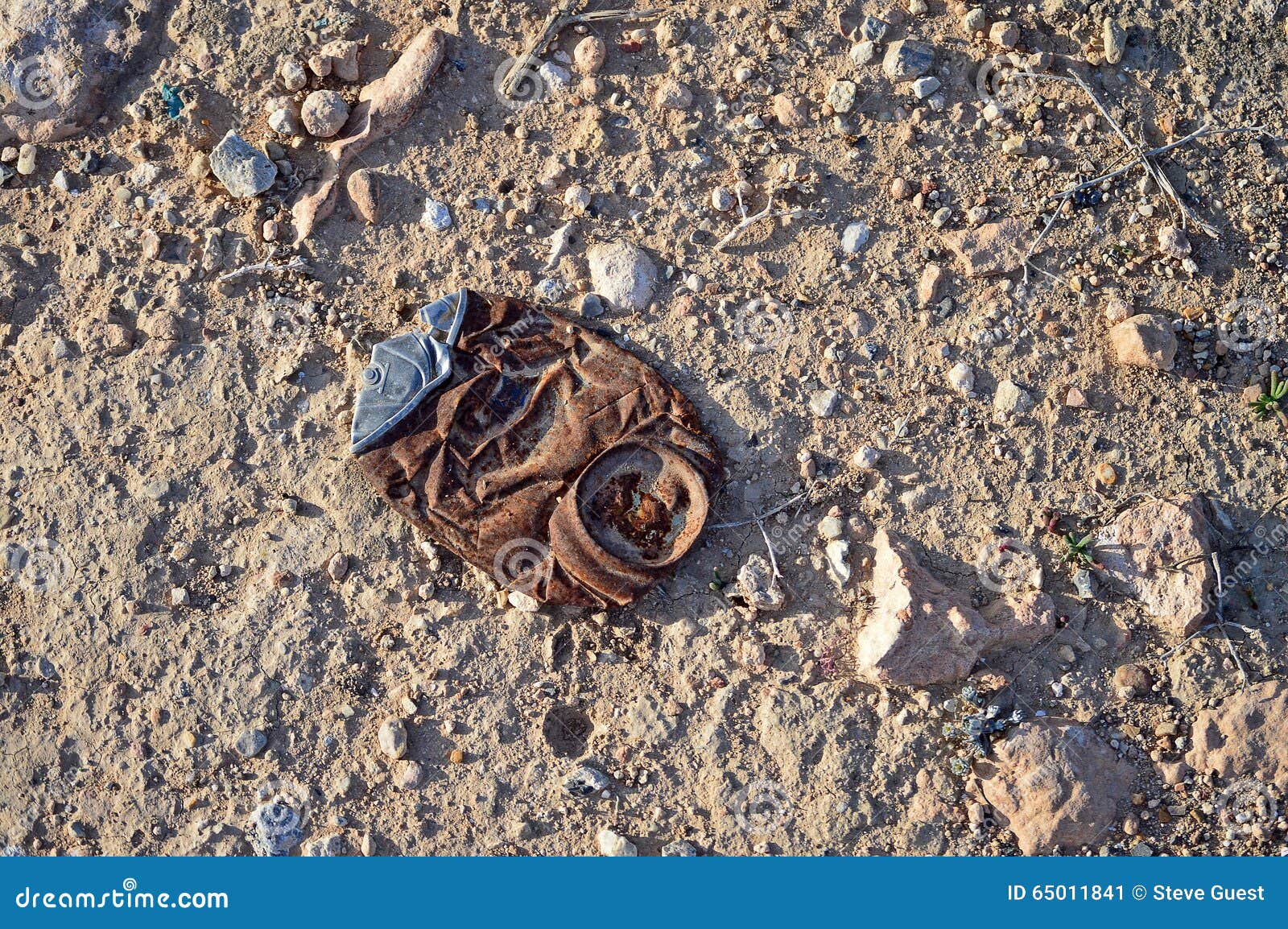 Rusty Tin Can stock image. Image of rusty, flattened - 65011841