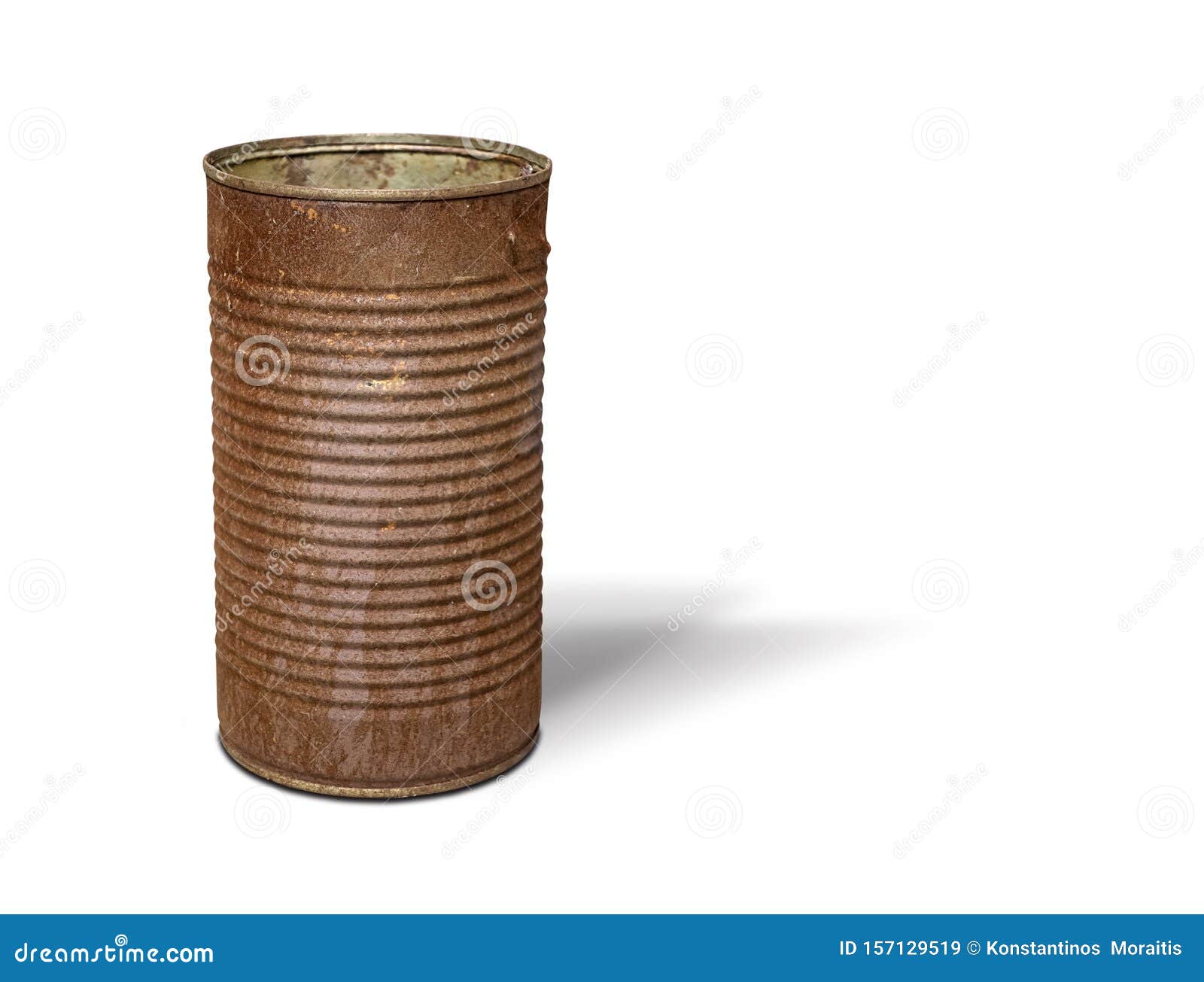Rusty tin can stock image. Image of rusty, greece, imperfection - 157129519