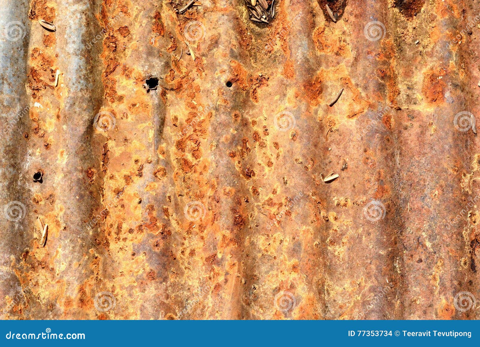 Rusty Tin Roof Texture Background Stock Photo - Image of rooftexture ...