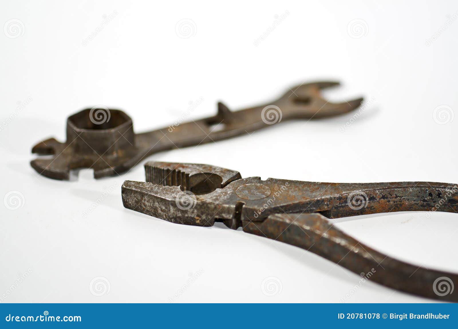 Rusty tools stock photo. Image of wrench, handyman, nipper - 20781078
