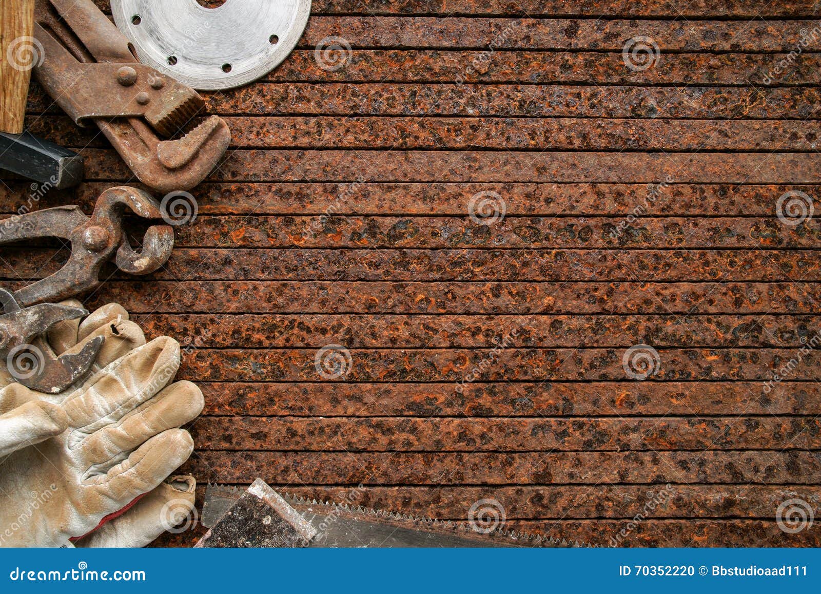Rusty tools stock photo. Image of build, tool, hammer - 70352220