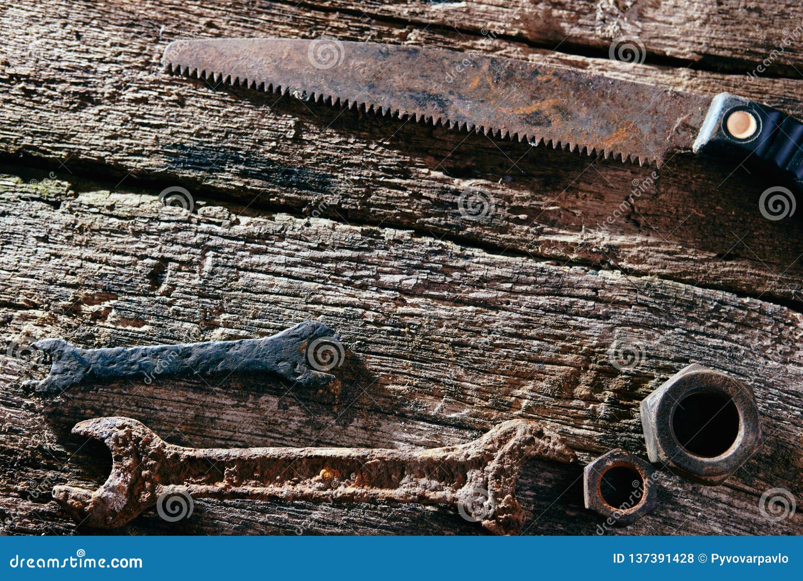 Rusty tools stock photo. Image of vintage, rusty, retro - 137391428