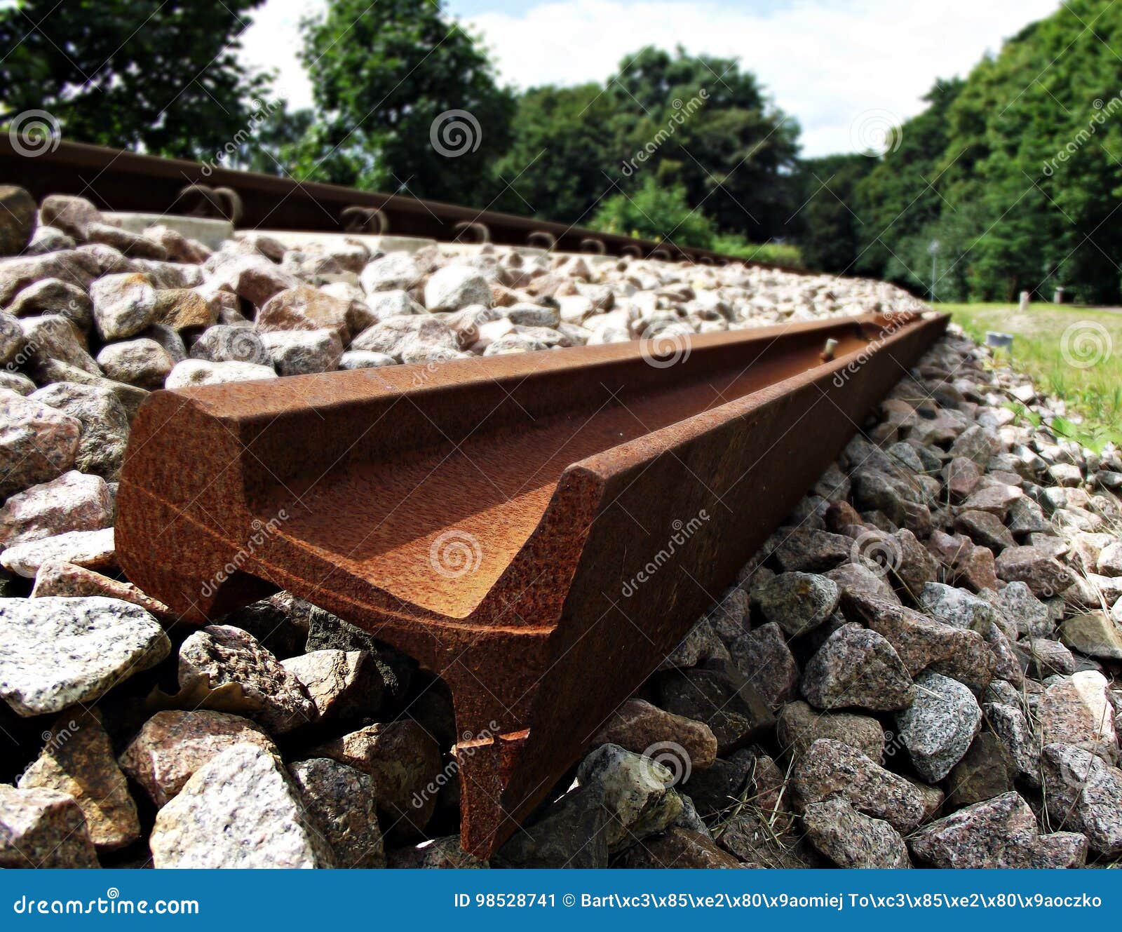 Rusty track stock image. Image of track, rust, tracks - 98528741