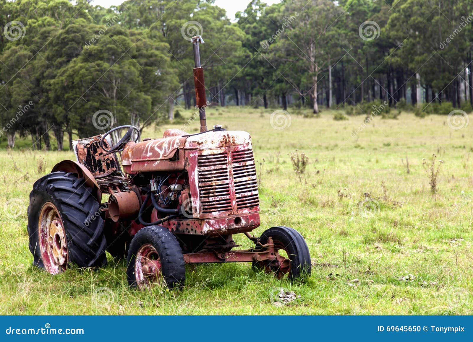 Rusty Tractor Looking for New Home Stock Photo - Image of looking ...