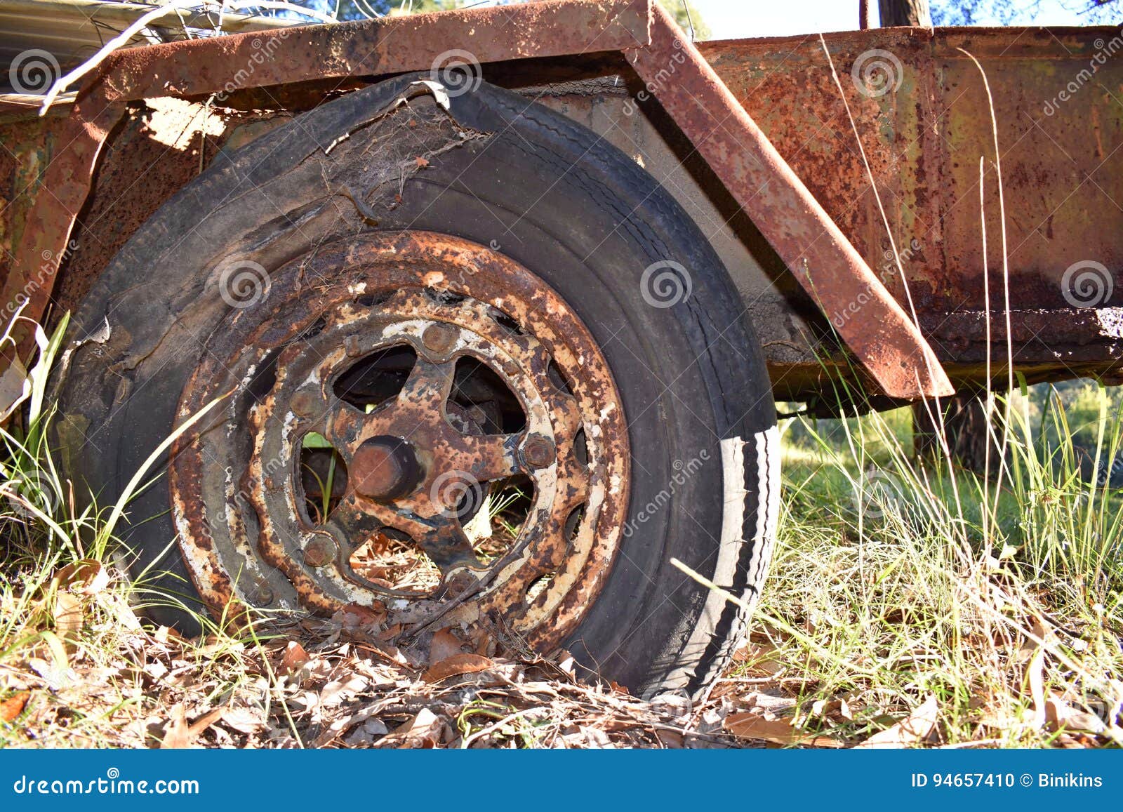 Rusty Trailer stock photo. Image of abandoned, cold, trailer - 94657410