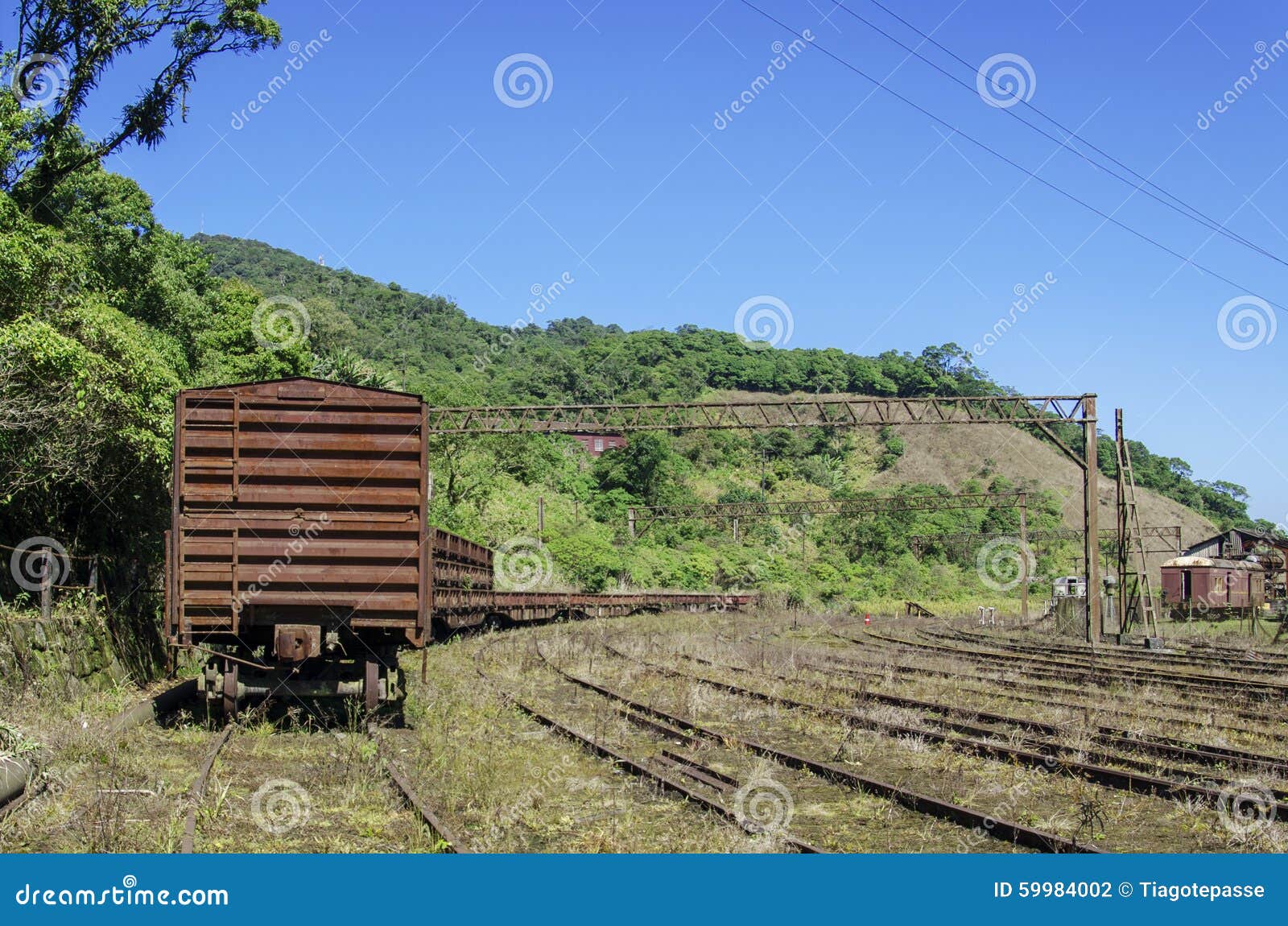Rusty train in railroad stock photo. Image of preservation - 59984002