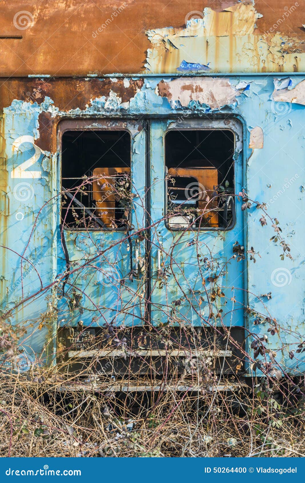 Rusty train wagons stock photo. Image of line, track - 50264400