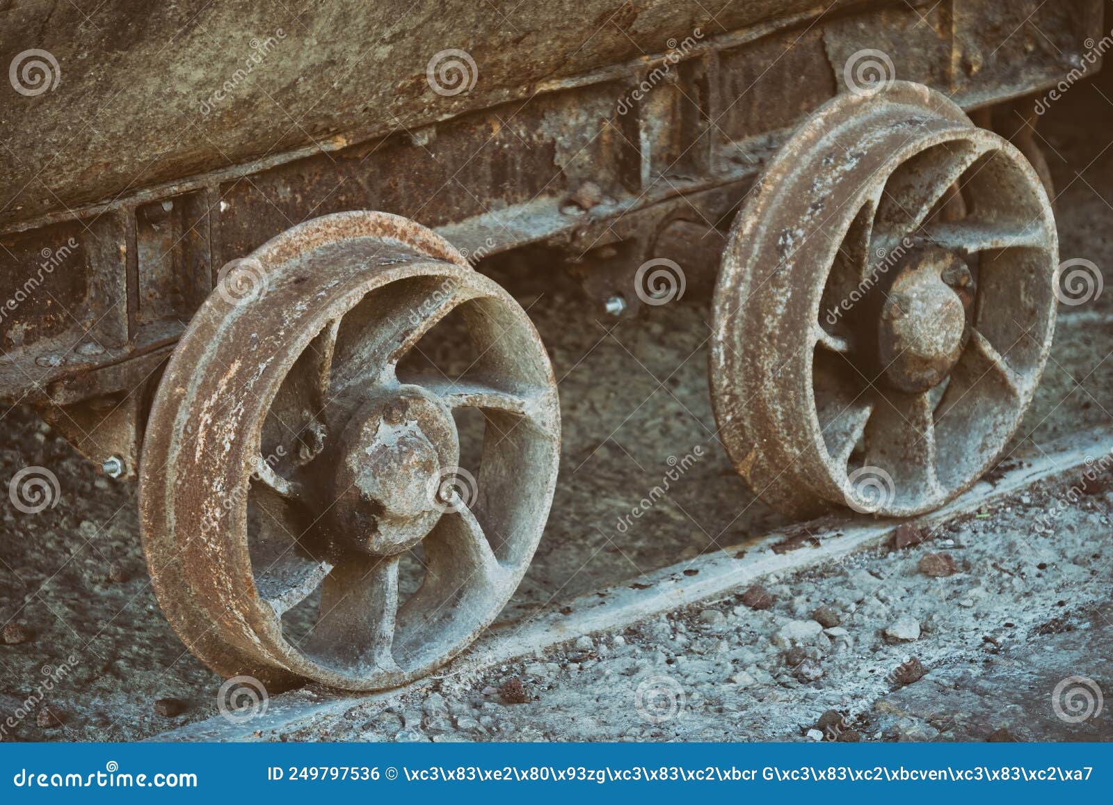 Rusty Train Wheels on an Abandoned Mine Stock Photo - Image of disused ...