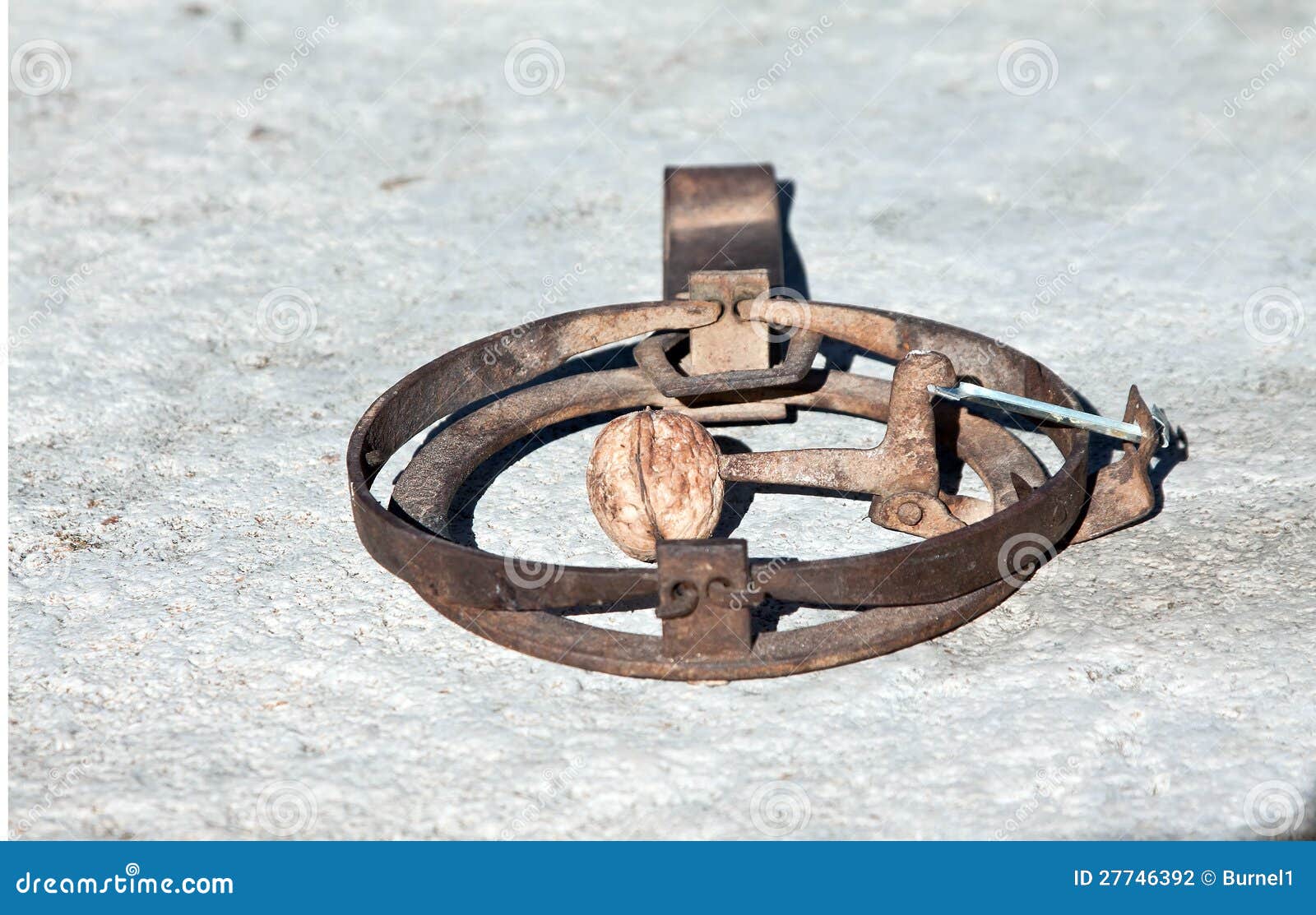 Rusty trap stock photo. Image of concept, snare, careful - 27746392