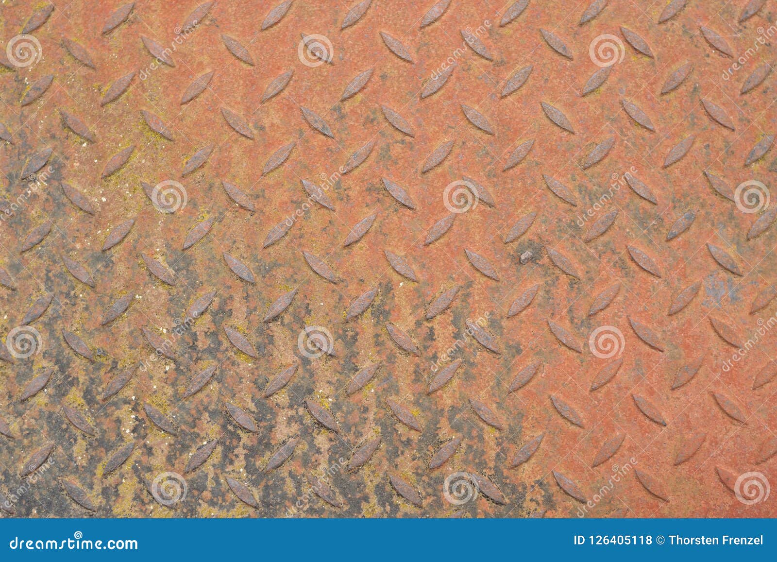 Rusty tread plate stock photo. Image of floor, silver - 126405118