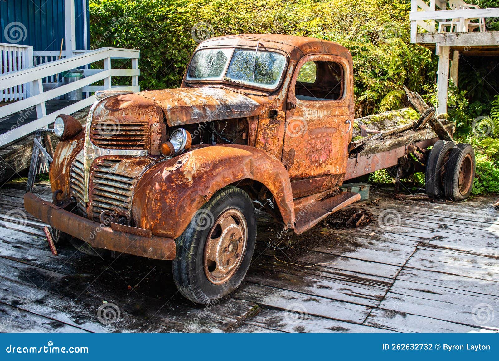 Rusty Truck Abandoned on a Pier Editorial Photography - Image of wreck ...