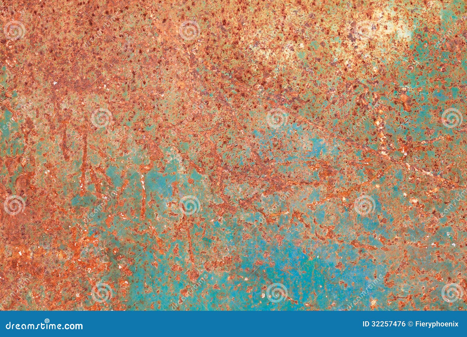Rusty Turquoise Iron Surface Texture Stock Photo - Image of macro ...