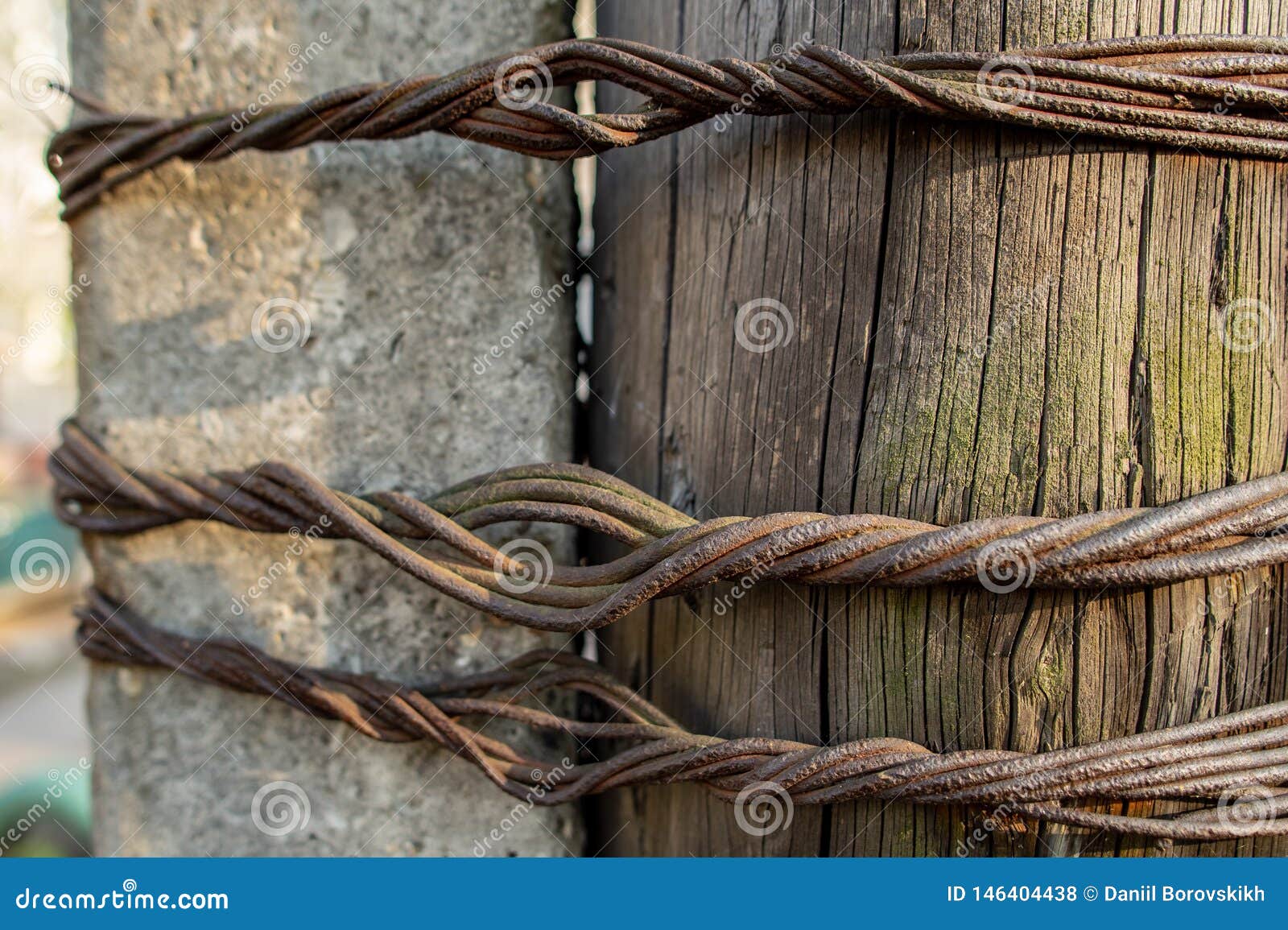Twisted rusty wire stock photo. Image of design, chain - 146404438