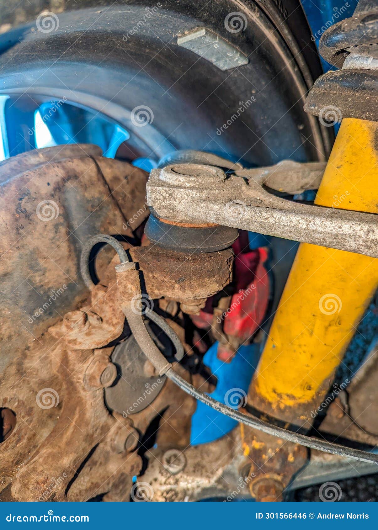 View Of The Underside Of The Old Metal Railway Bridge Crossing The Rio Grande Stock Image ...