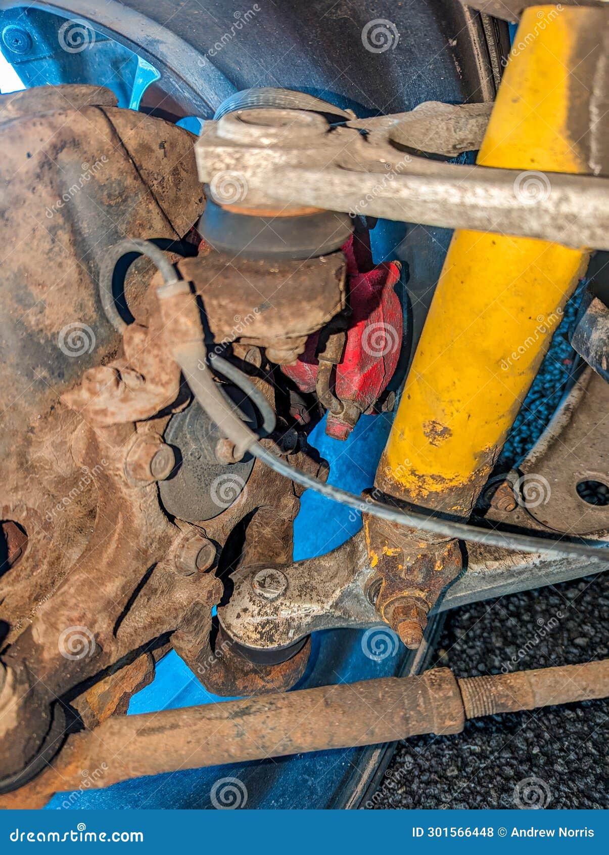 Rusty Vehicle Suspension stock photo. Image of vehicle - 301566448