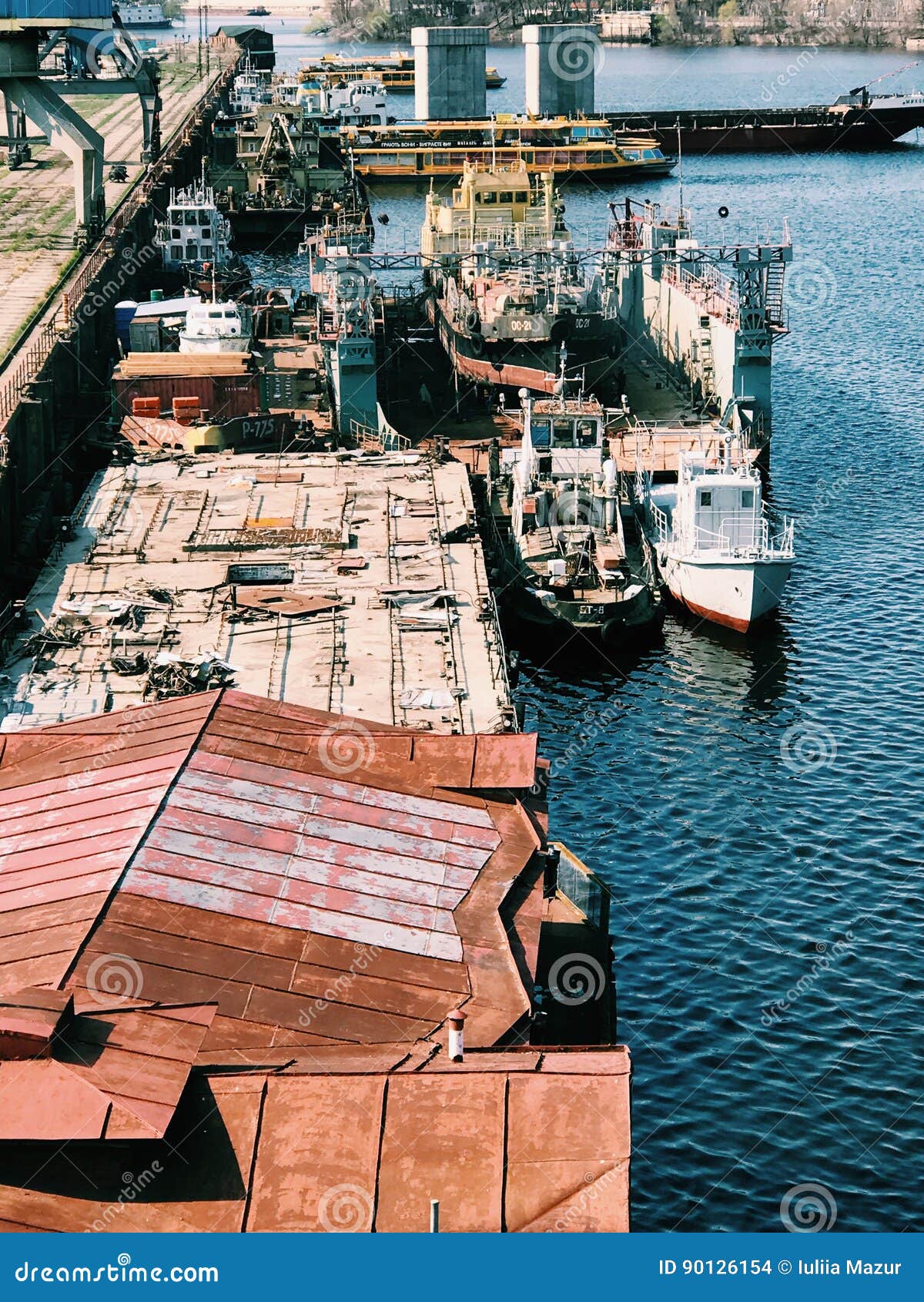 Rusty Vintage Abandoned Ship Ferry Stock Photo - Image of ferry, retro ...
