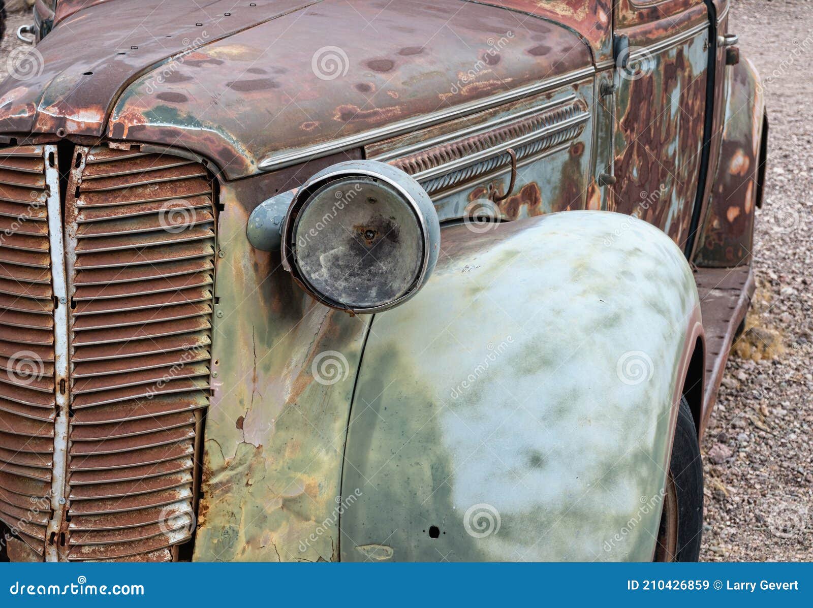 Rusty vintage car details stock image. Image of abandoned - 210426859