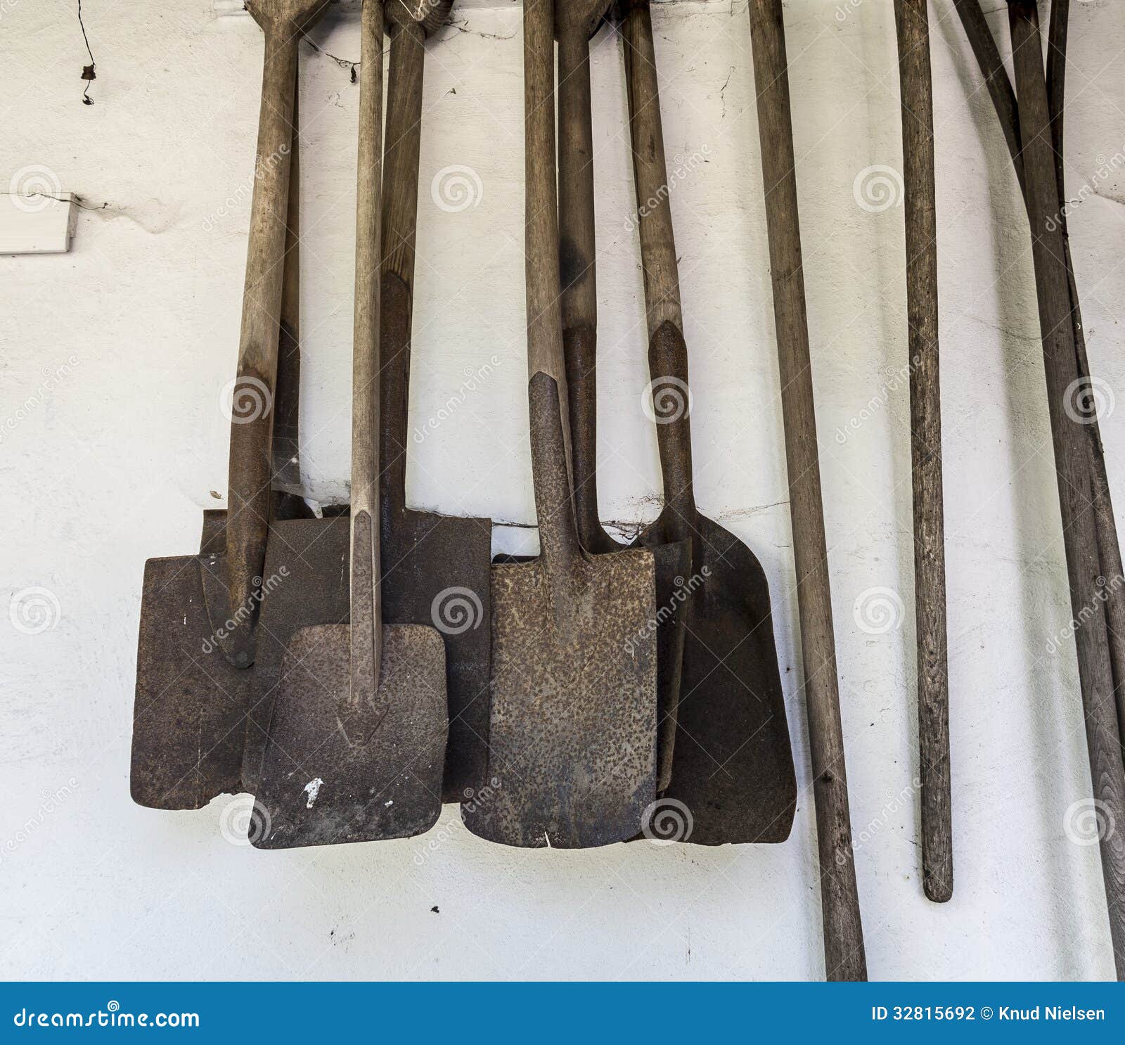 Rusty vintage spades stock photo. Image of tool, spade - 32815692