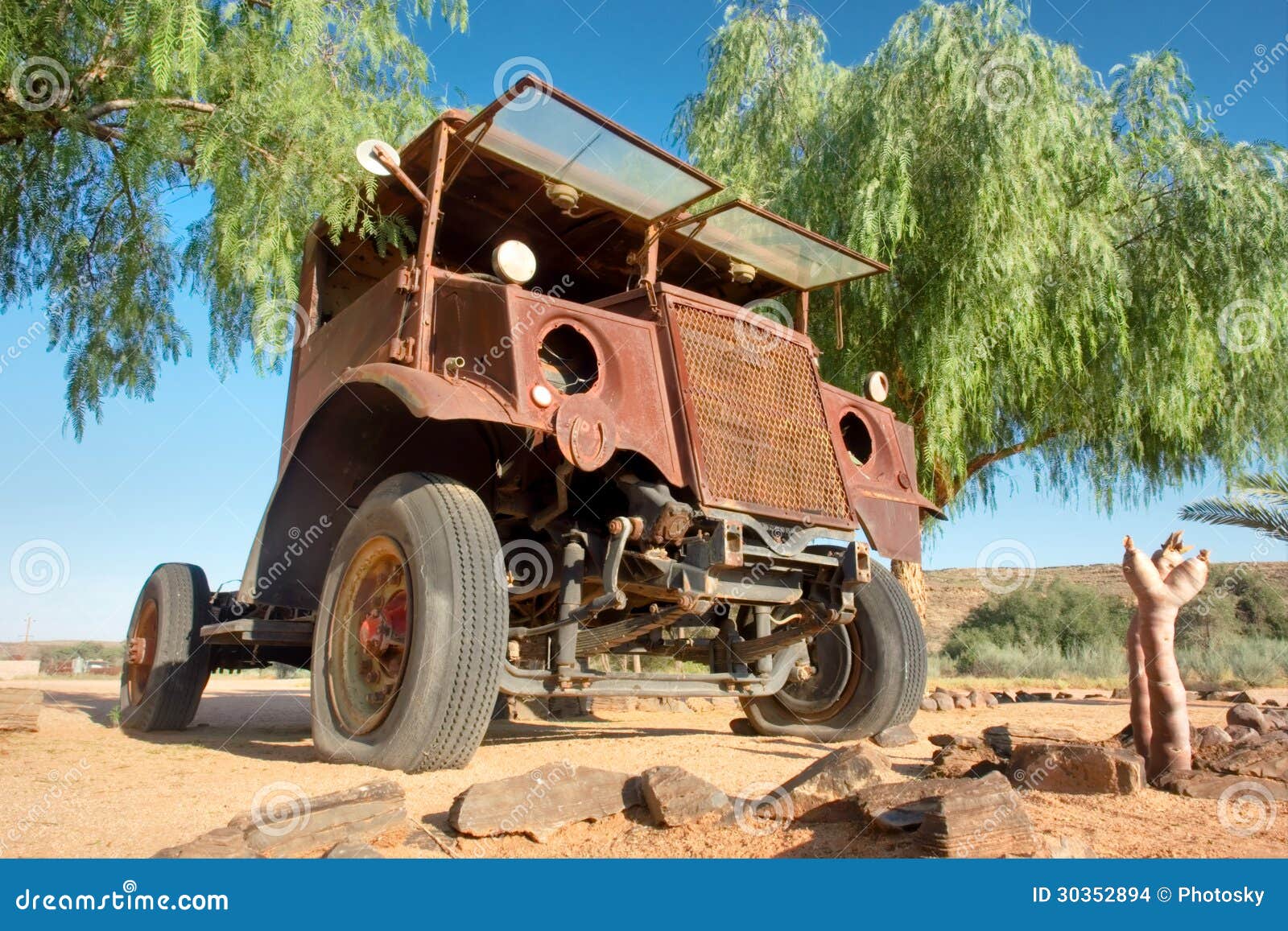 Rusty vintage truck stock photo. Image of namibian, headlight - 30352894