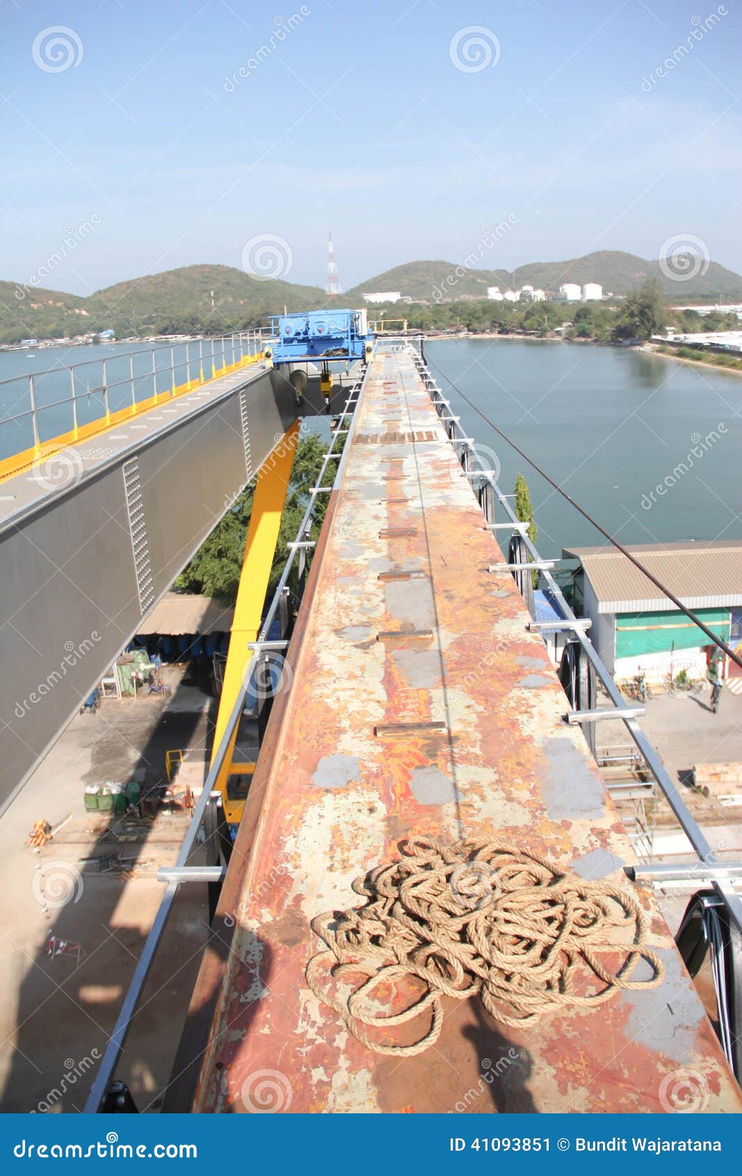 Rusty walk way stock image. Image of manufacturing, metallic - 41093851