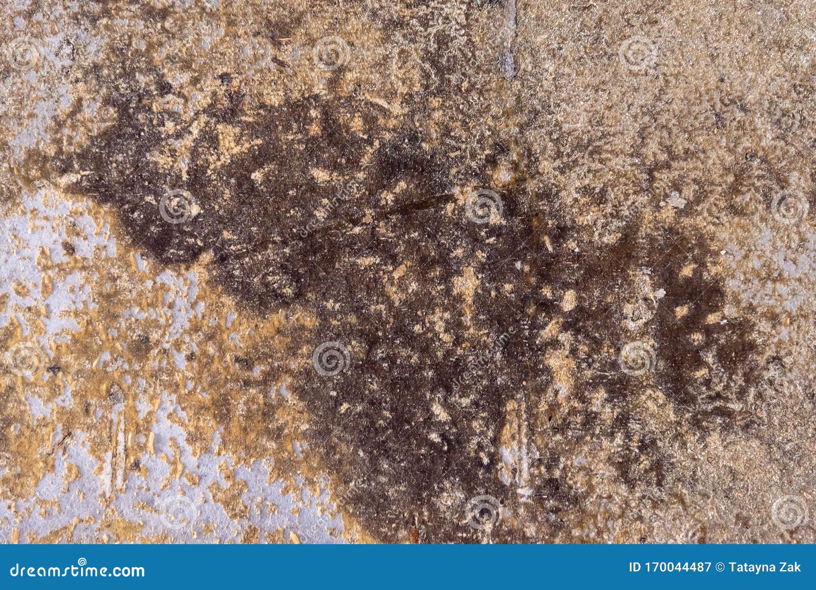Rusty Wall. Cement or Concrete on the Construction Site. Texture or ...