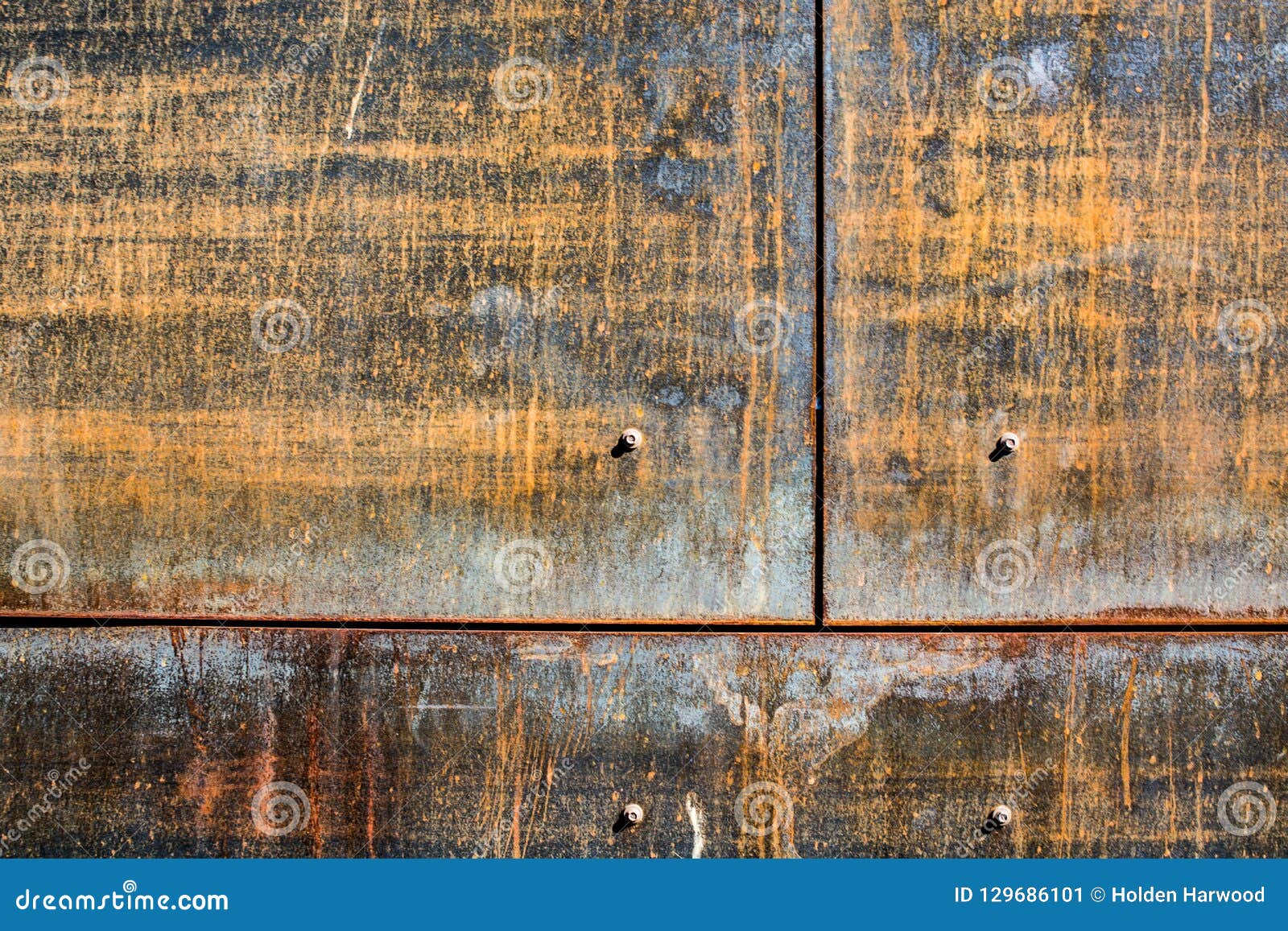 Rusty wall stock image. Image of rust, steel, weathered - 129686101