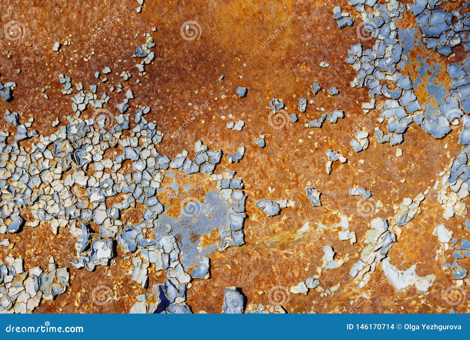 Rusty Wall Texture. Cracked Paint Stock Photo - Image of material, gray ...