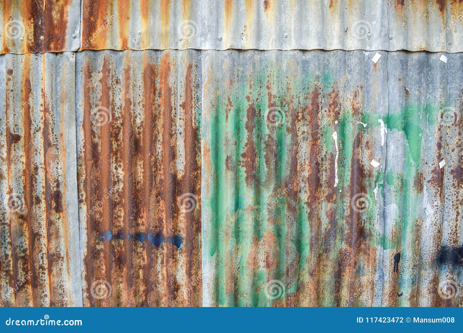 Rusty wall texture stock photo. Image of zinc, rust - 117423472
