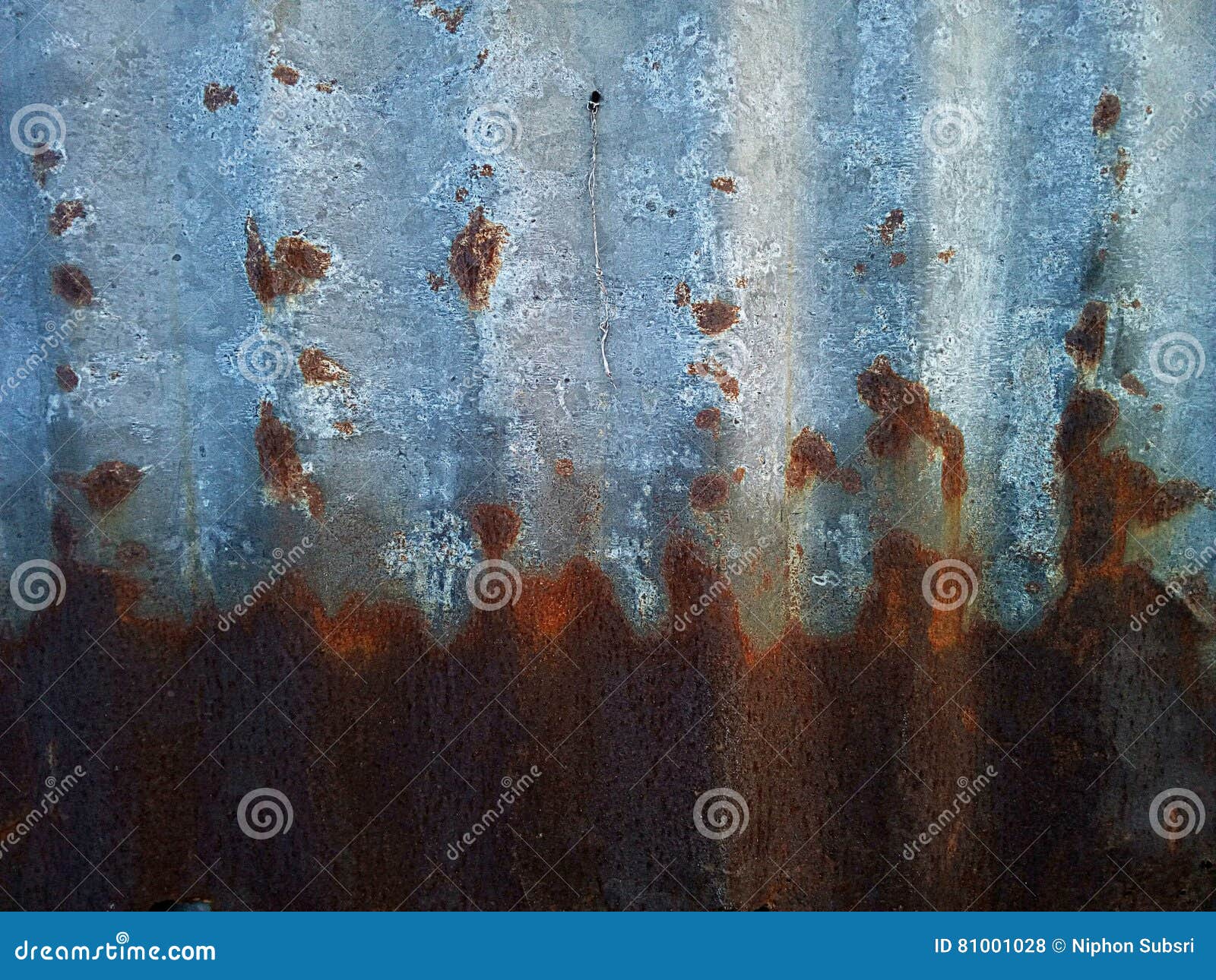 Rusty on Wall Walking Street Stock Photo - Image of textured, grunge ...
