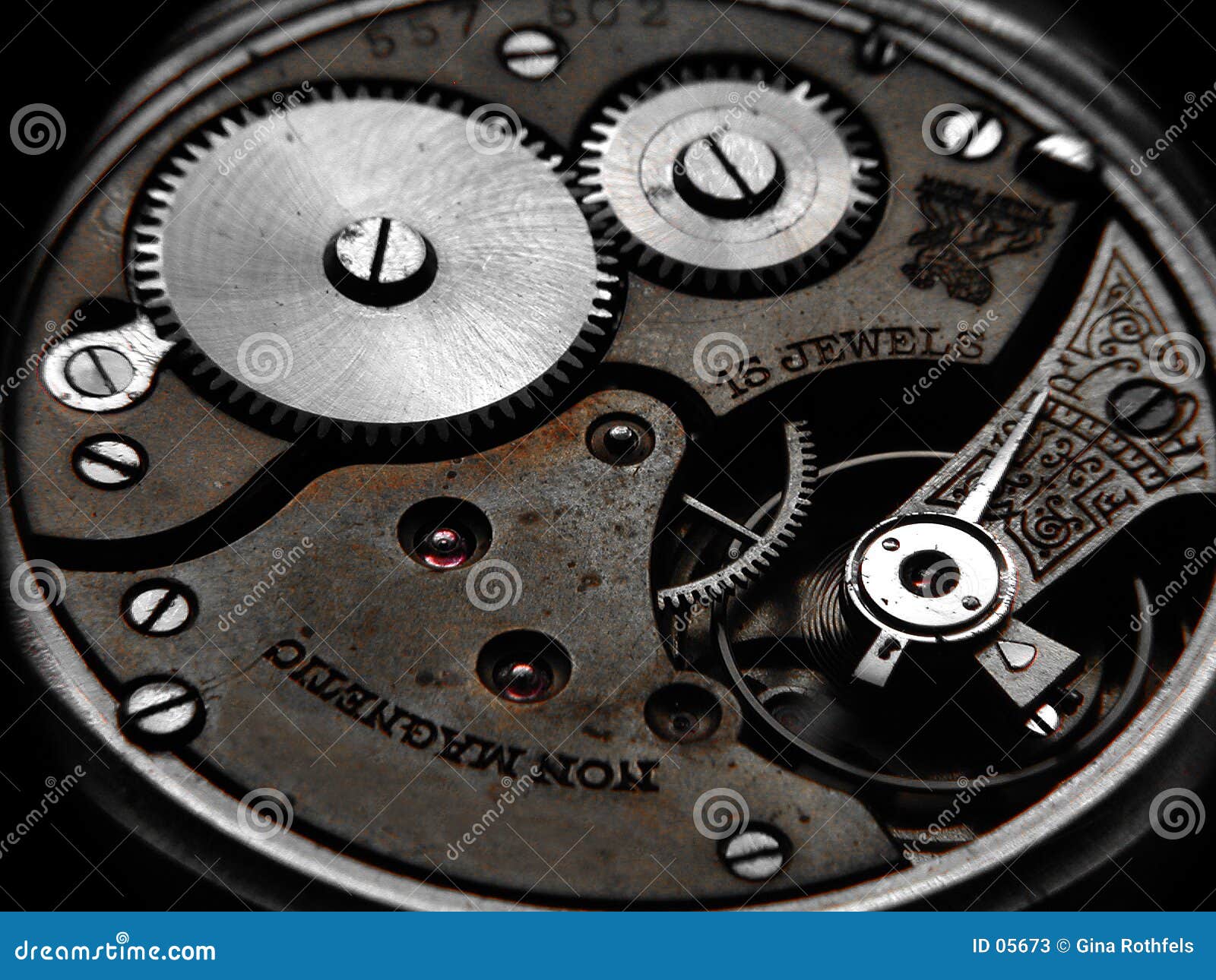 Rusty watch stock image. Image of rusty, watch, jewels, retro - 5673