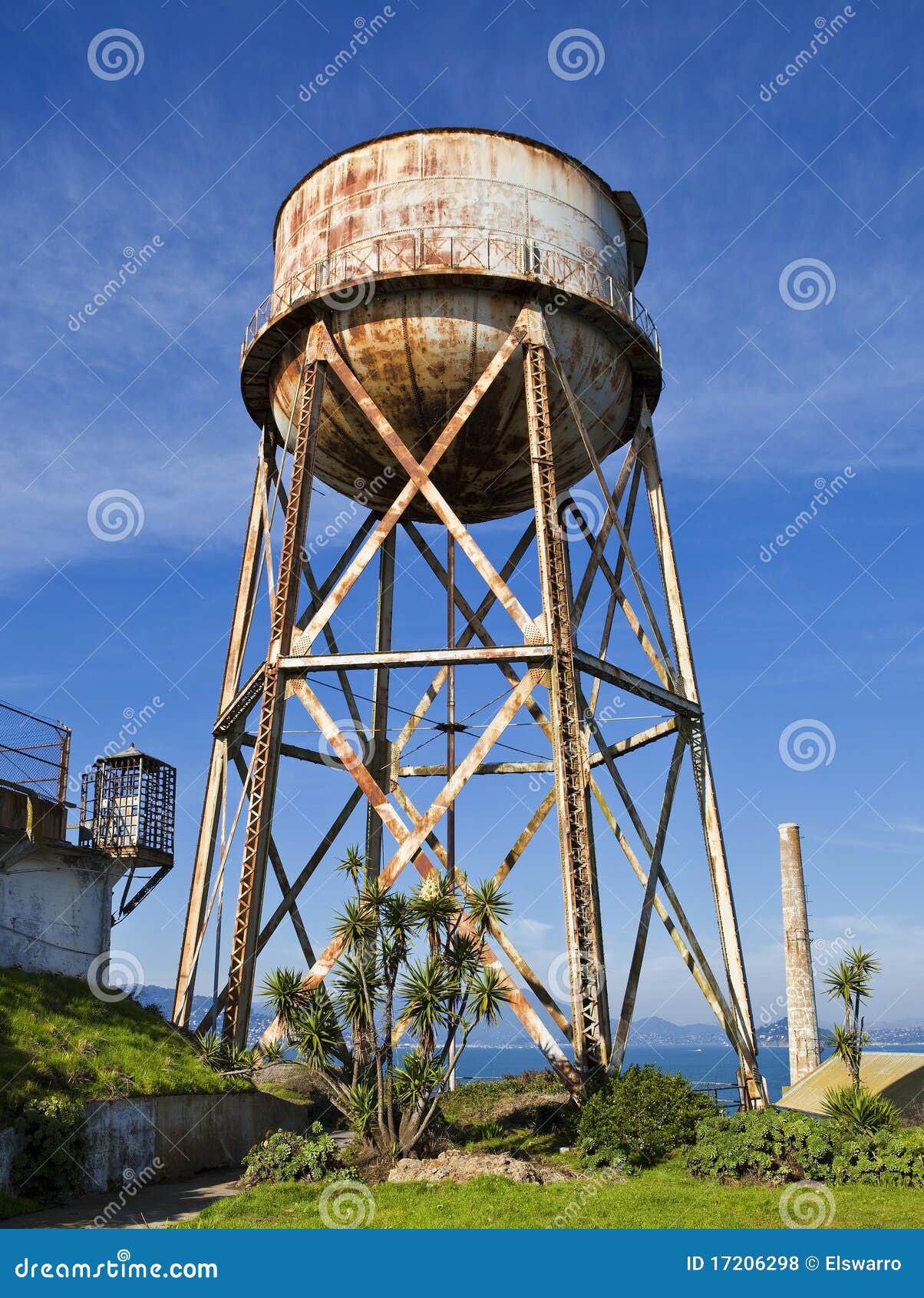 Rusty Water Tower Inside View From Top To Bottom. Old Water Pump ...