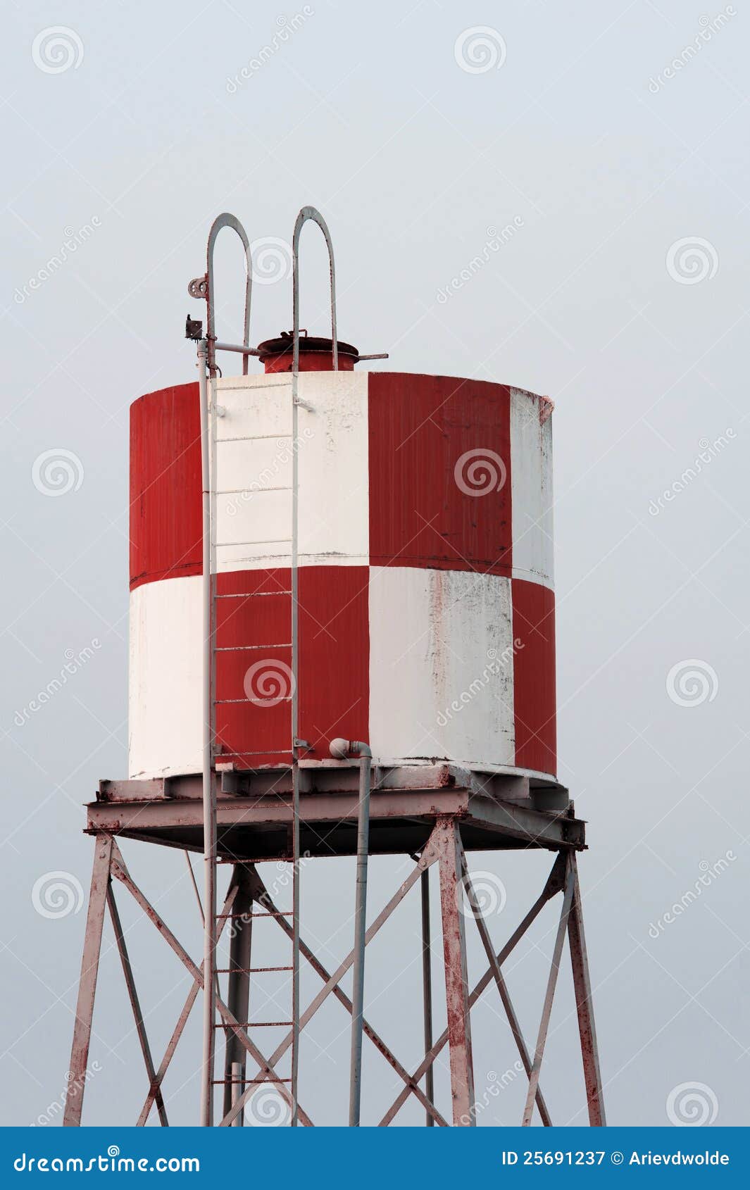 Rusty water tower stock image. Image of high, hold, cloudy - 25691237