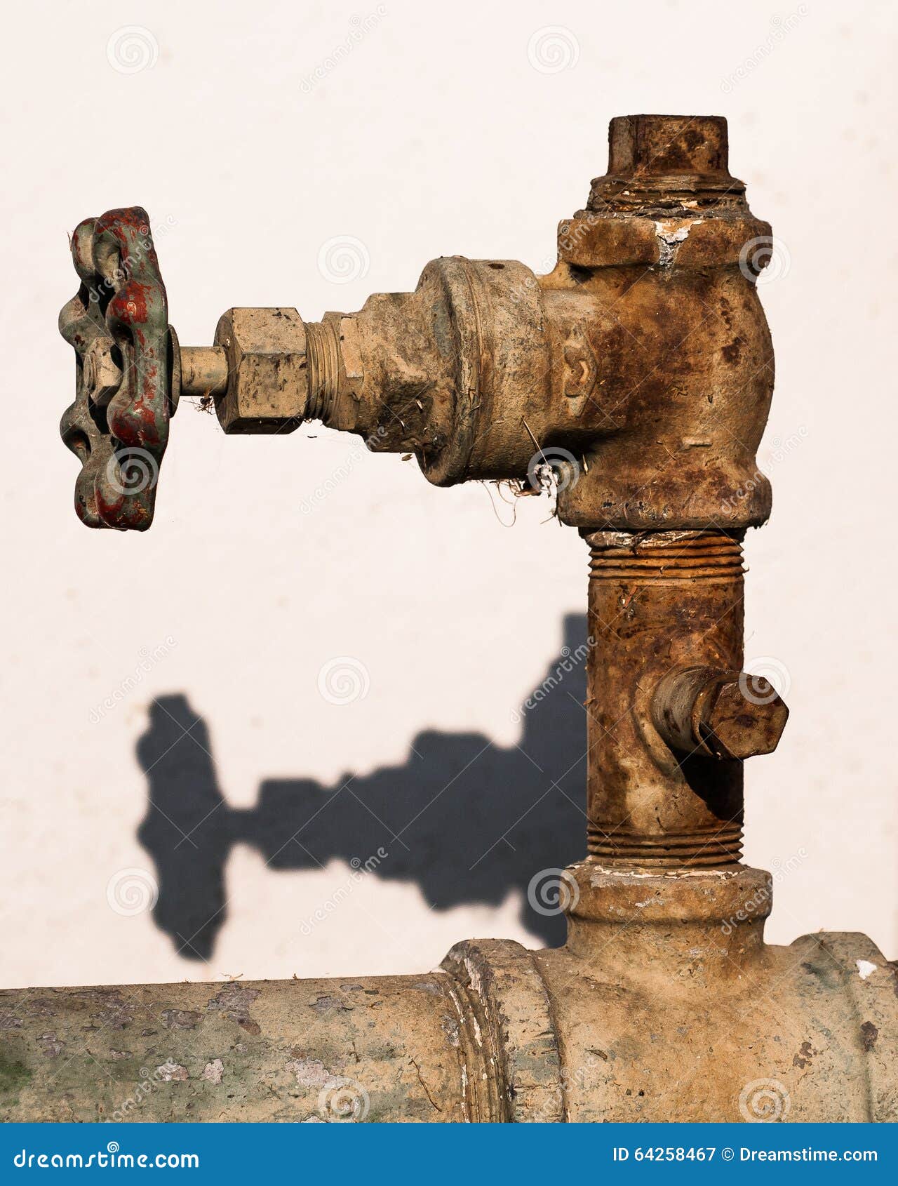 Rusty water valve stock image. Image of pipe, flow, rusty - 64258467