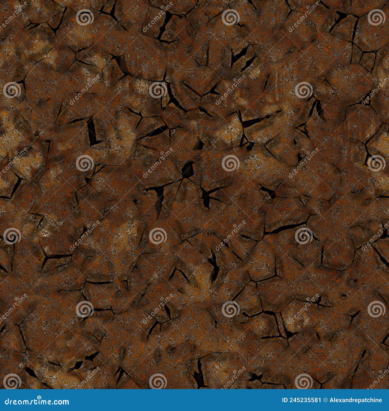 Rusty Welded Metal Plates with Alternative Panel Layout, Derelict ...