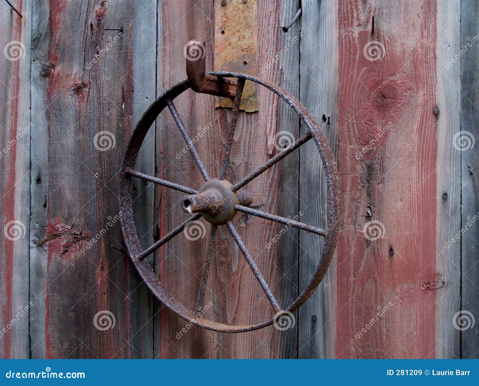 Rusty wheel stock image. Image of country, circle, siding - 281209