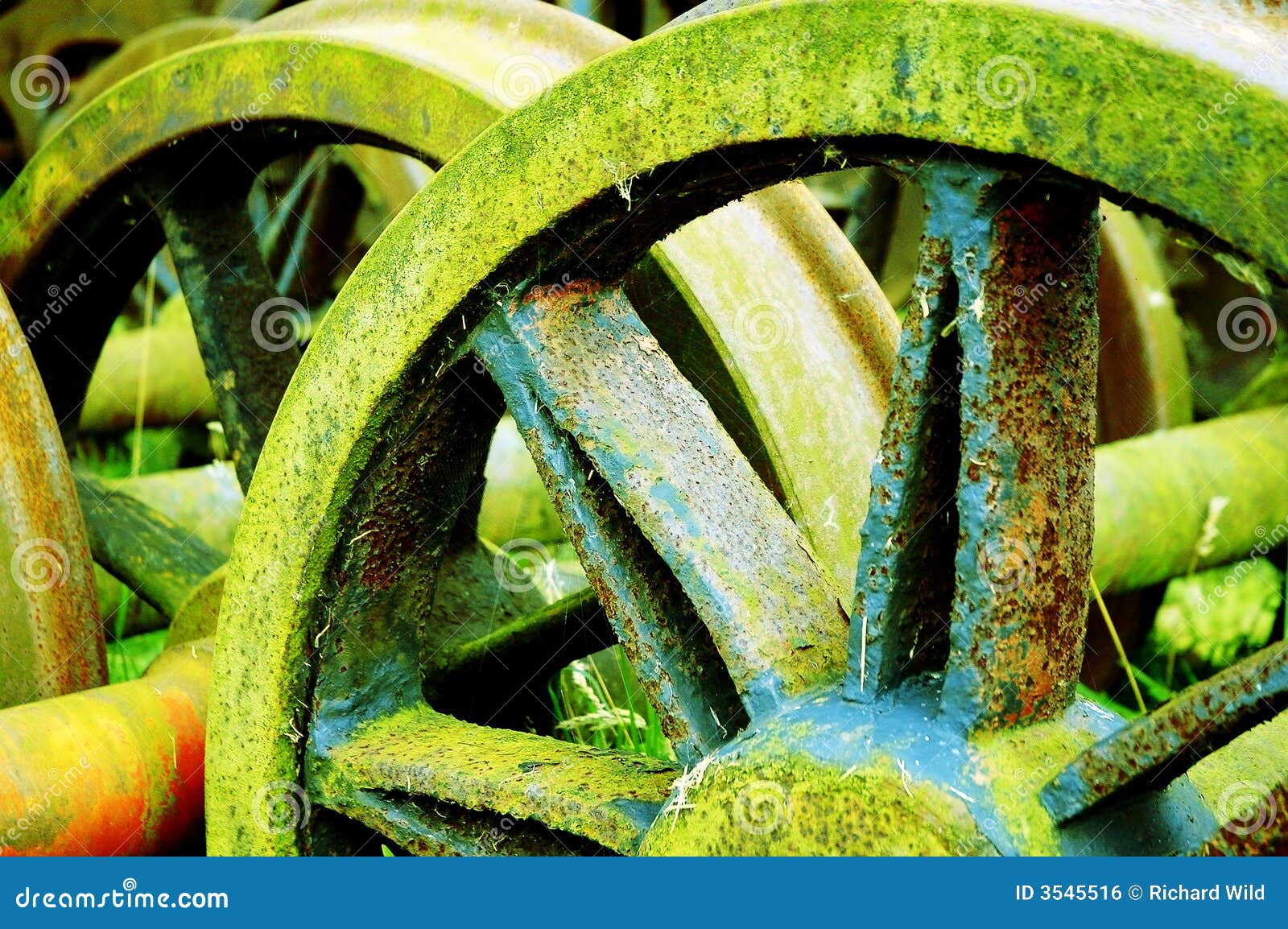 Rusty Wheels stock photo. Image of junk, cobwebs, antique - 3545516