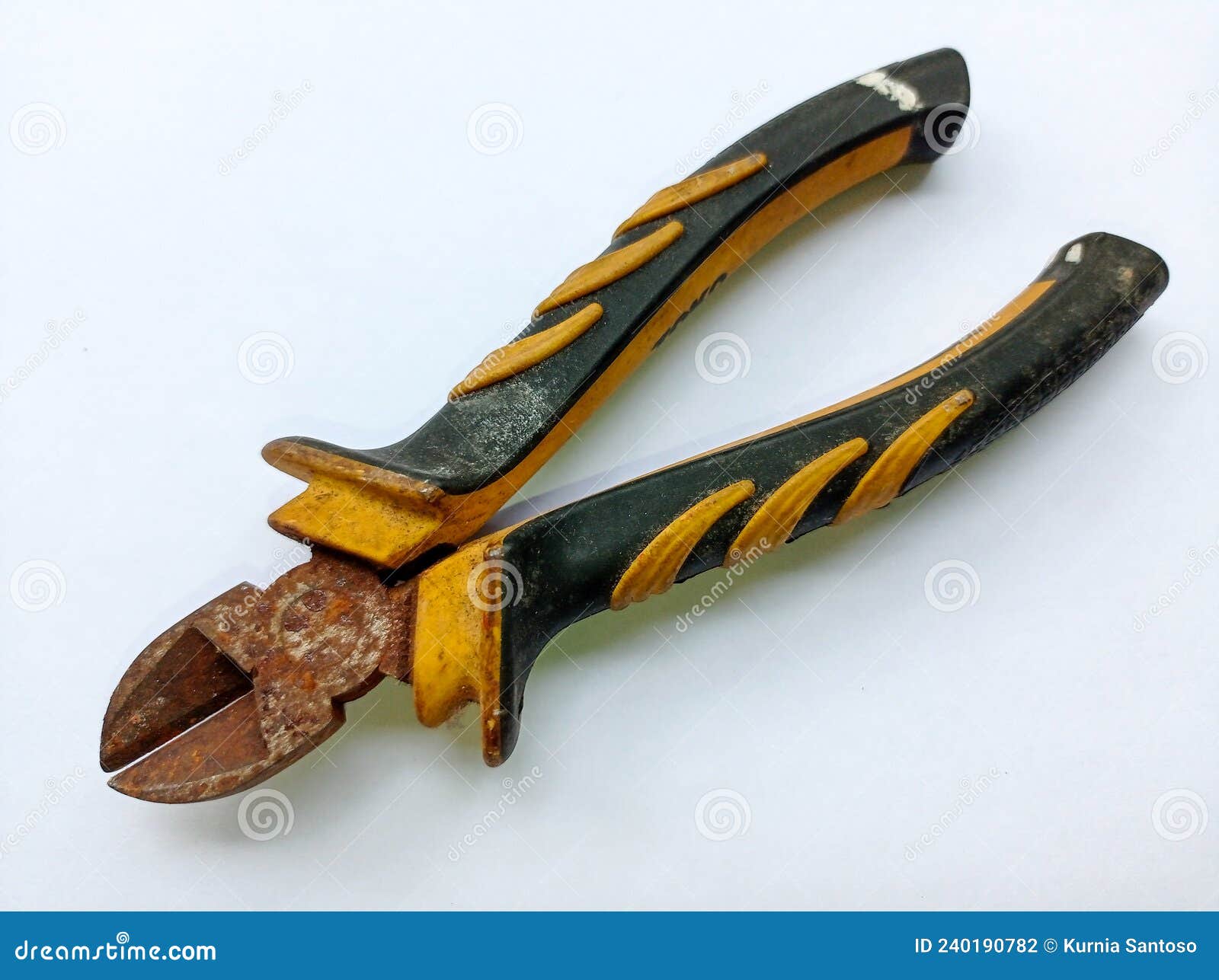 Rusty wire cutting tool stock photo. Image of weapon - 240190782