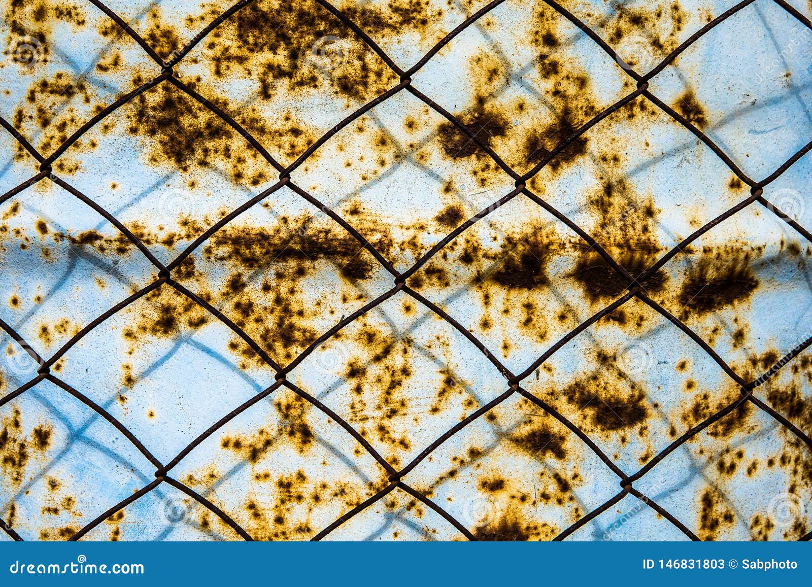 Rusty Wire Netting stock image. Image of metallic, rough - 146831803