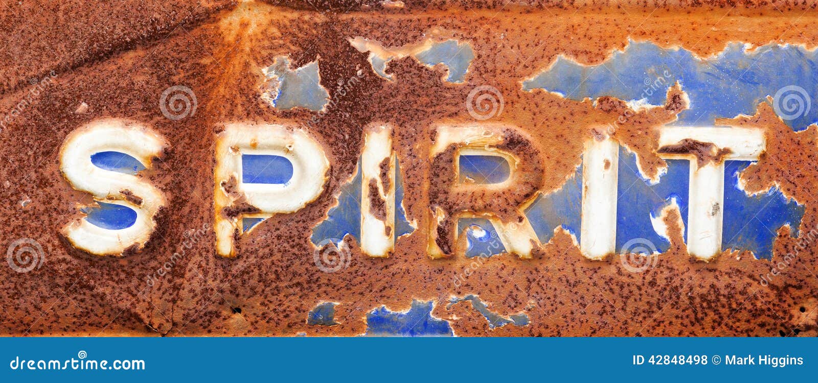 Rusty word stock photo. Image of paint, holed, alphabetic - 42848498