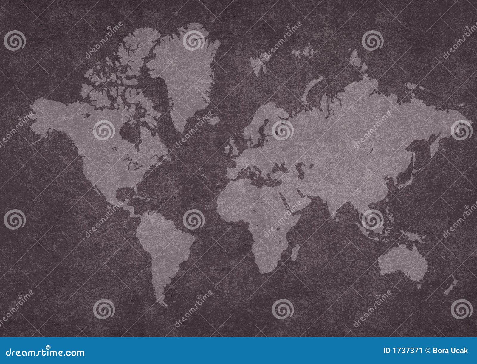 Rusty World Map Royalty-Free Stock Photography | CartoonDealer.com #1737371
