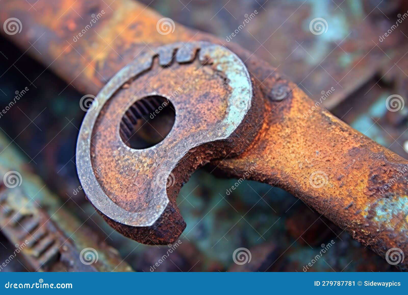 Rusty Wrench - Generative AI Stock Illustration - Illustration of ...