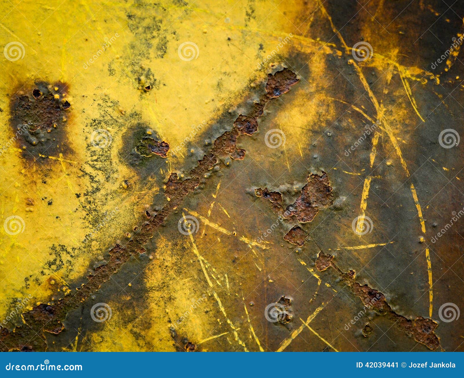 Rusty yellow container stock image. Image of aggrieved - 42039441
