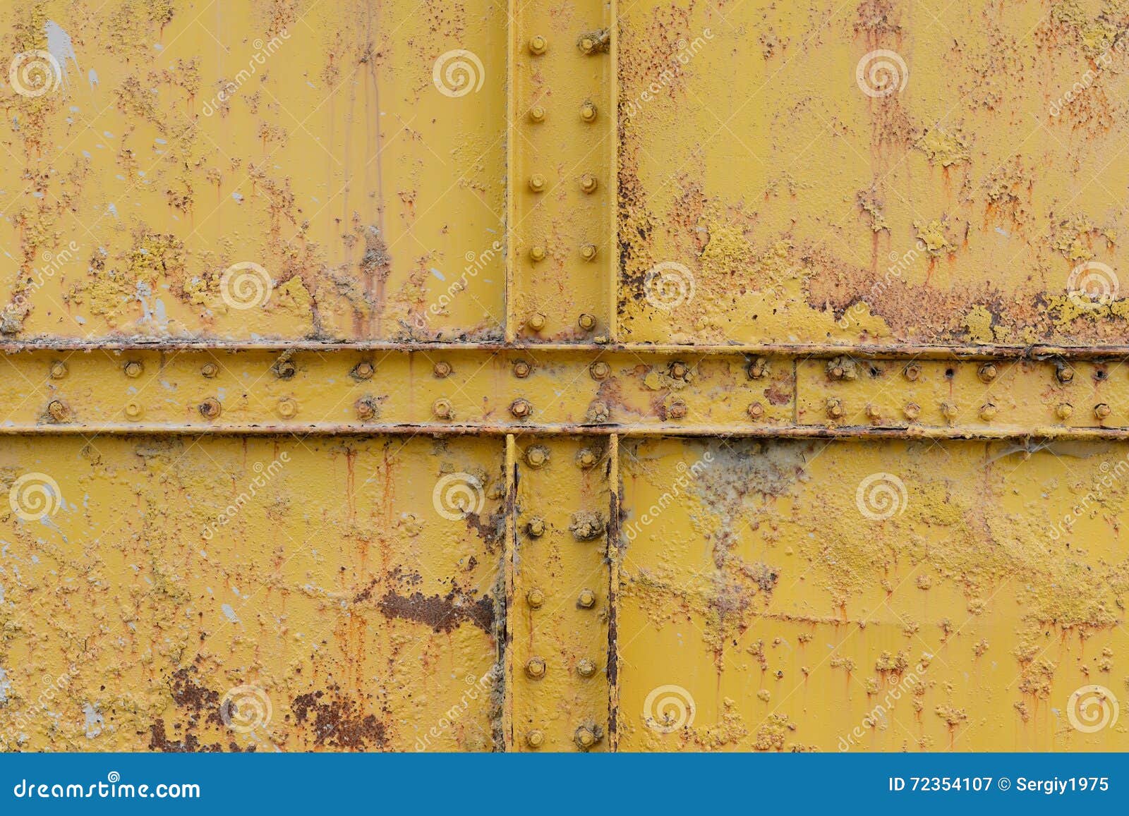 Rusty Yellow Metal Surface Close Up Stock Image - Image of damaged ...