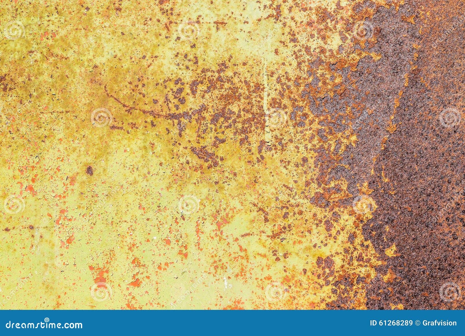 Rusty yellow metal surface stock image. Image of rusty - 61268289